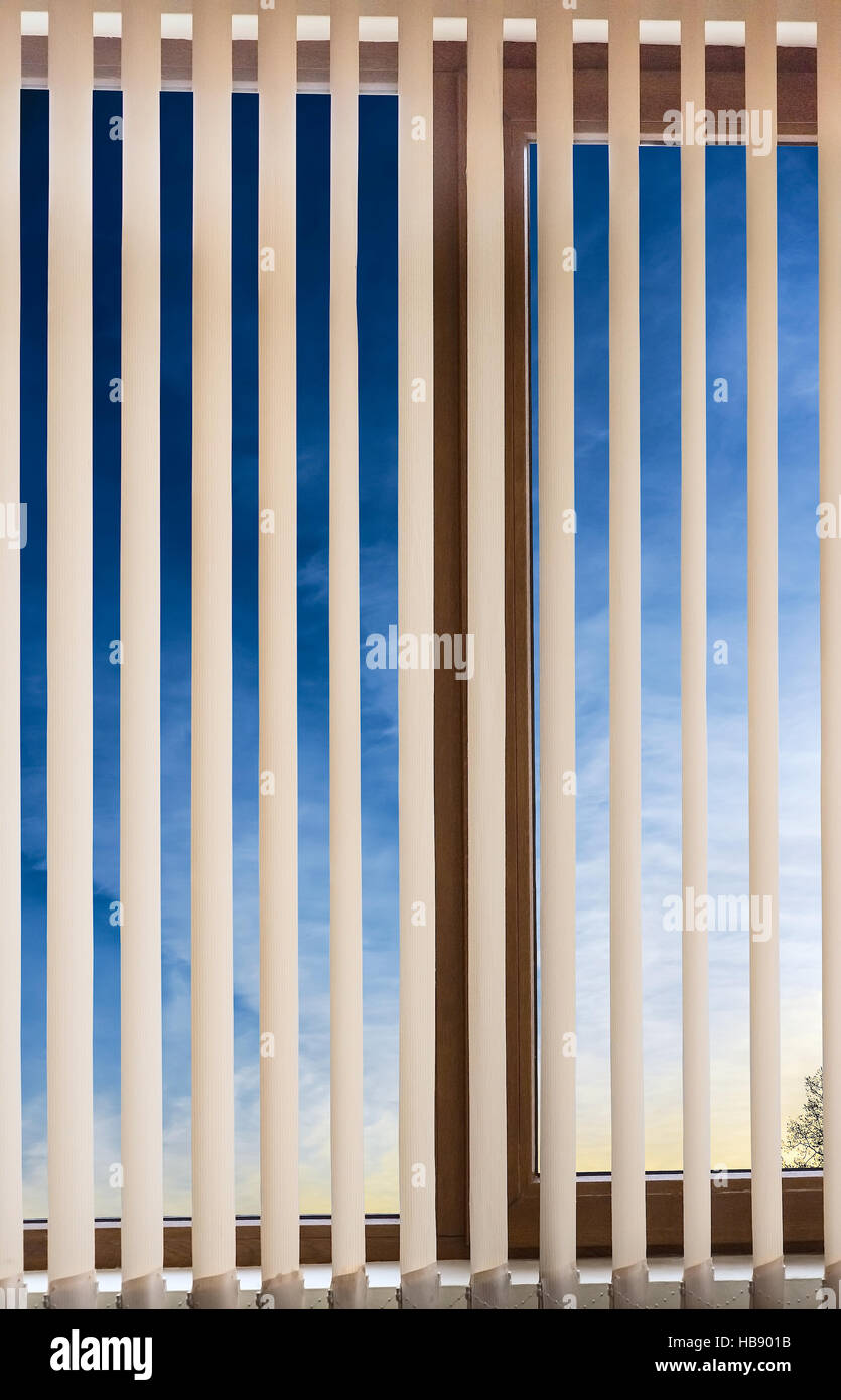 window blinds sunset Stock Photo - Alamy