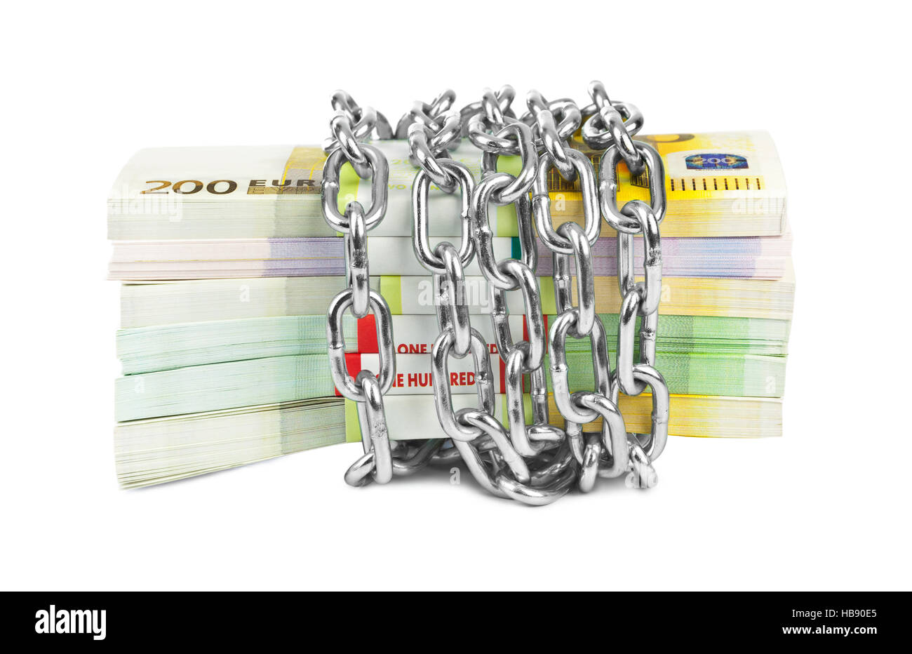 Money paper chain Cut Out Stock Images & Pictures - Alamy