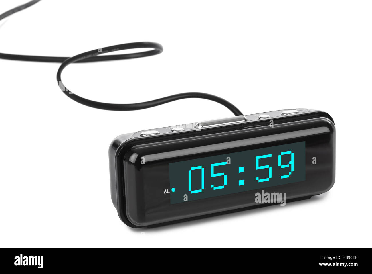 Digital alarm clock isolated hi-res stock photography and images - Alamy