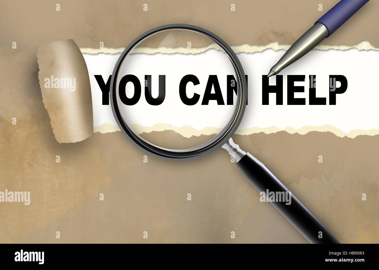 you can help Stock Photo - Alamy