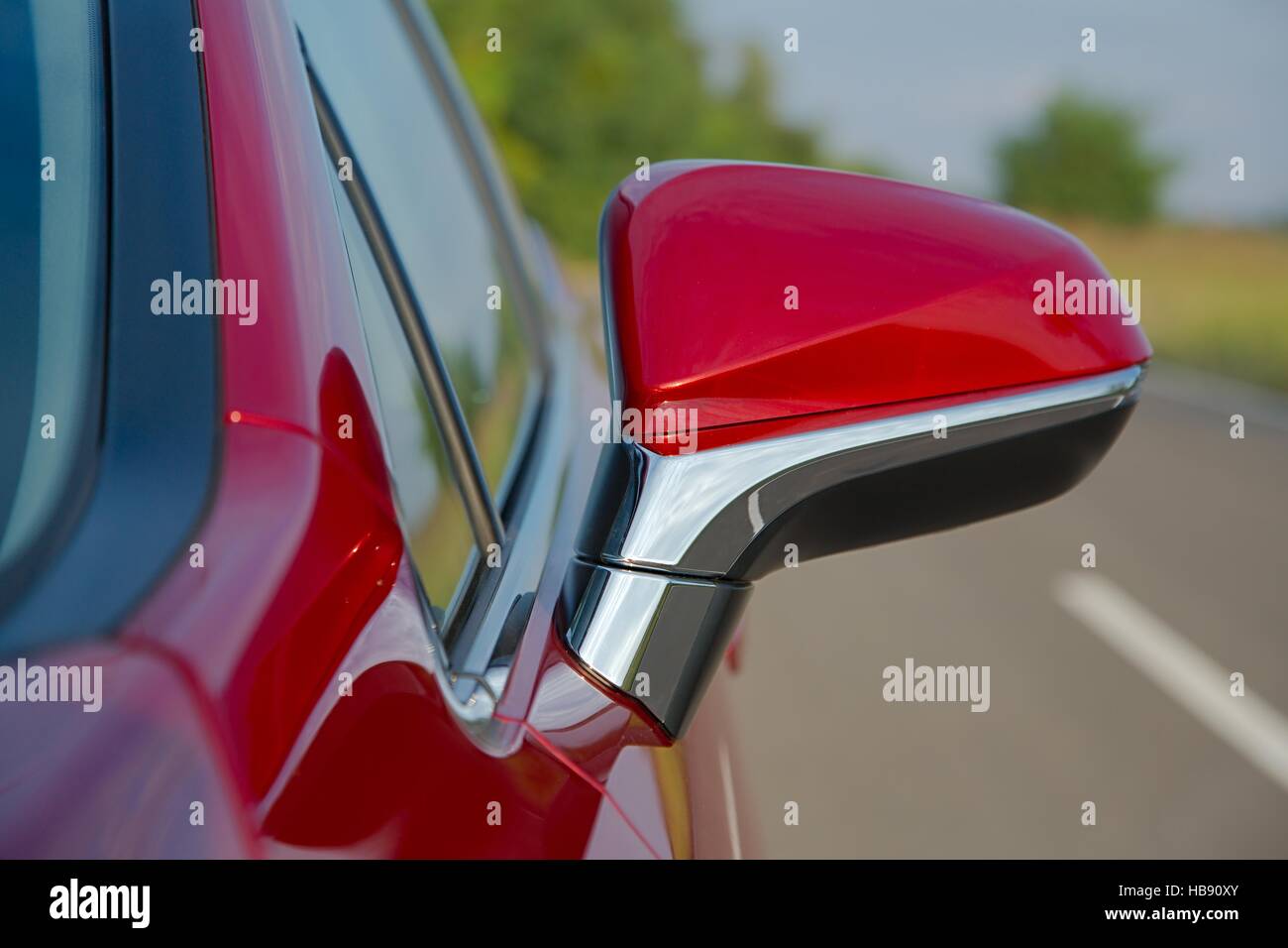 Car mirror closeup Stock Photo - Alamy