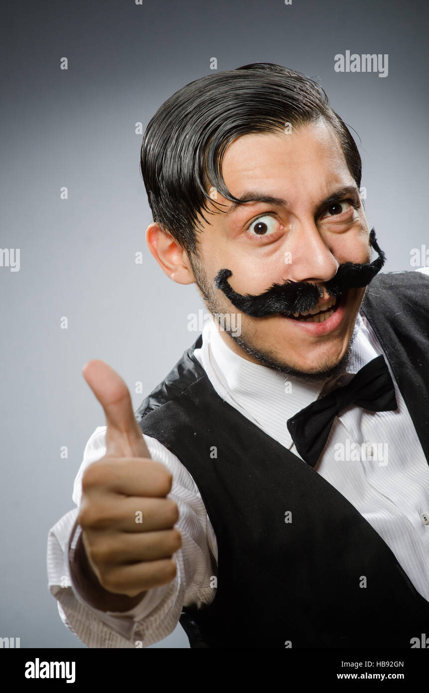 Funny man in vintage concept Stock Photo - Alamy