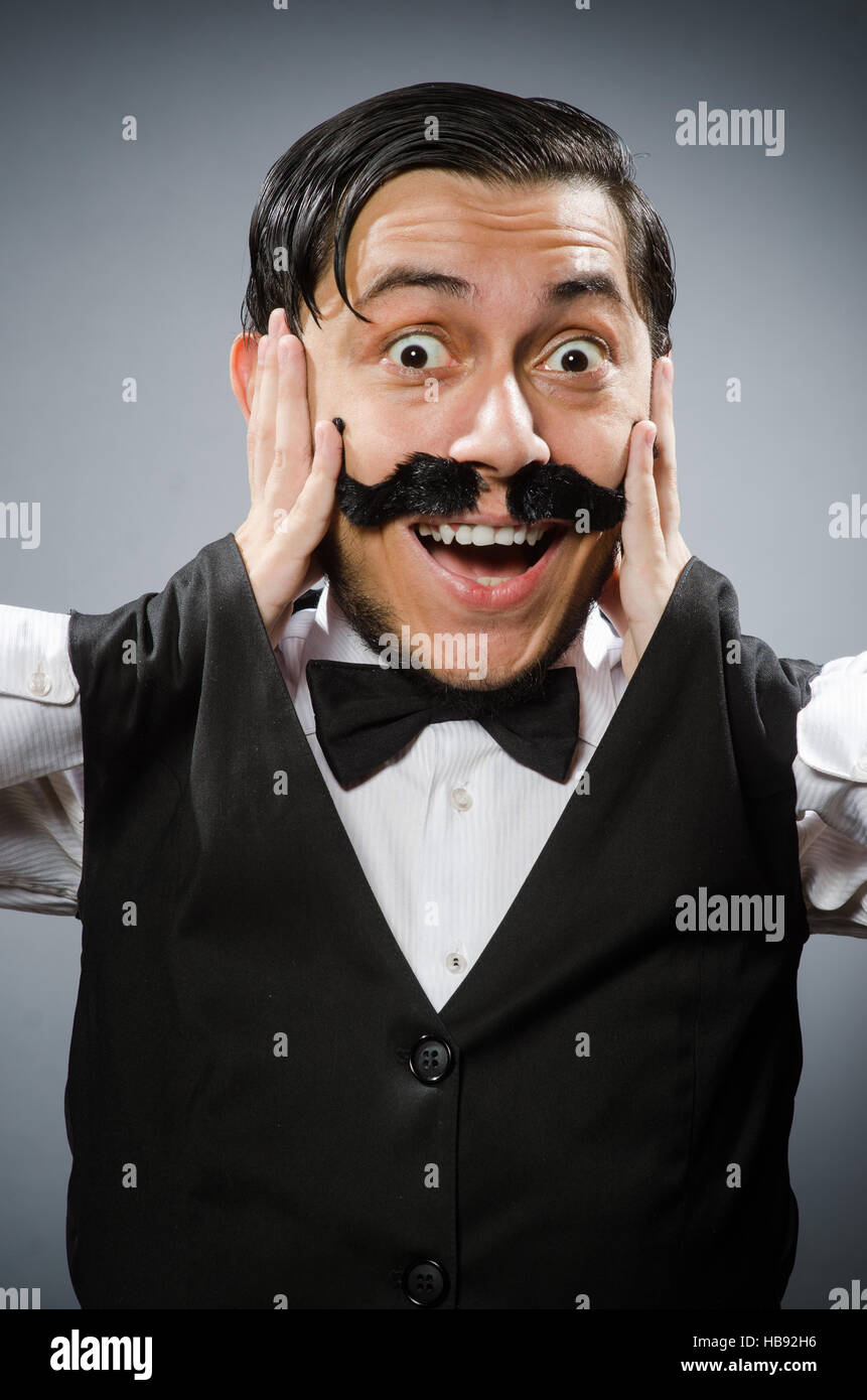 Funny man in vintage concept Stock Photo - Alamy