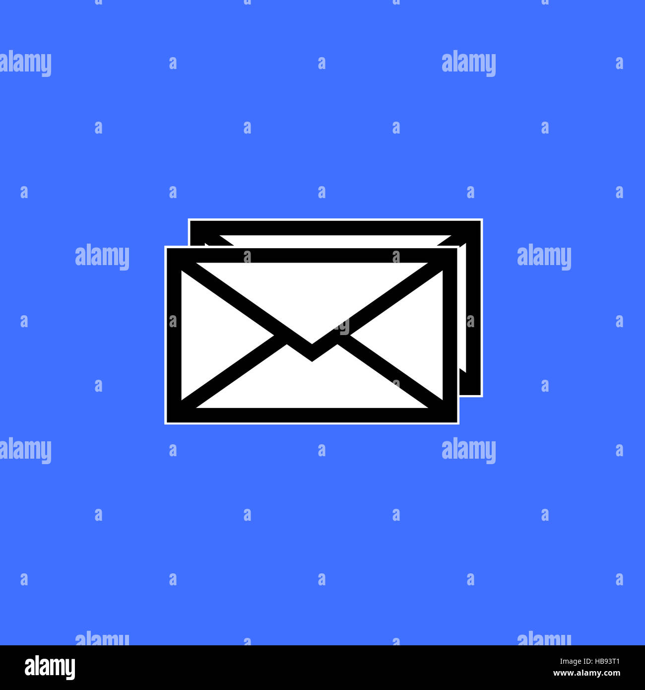 Email symbol letter icon Stock Photo - Alamy