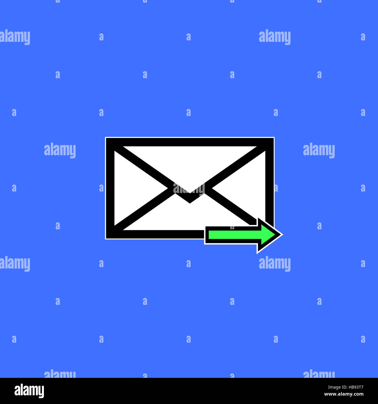 Email symbol letter icon Stock Photo - Alamy