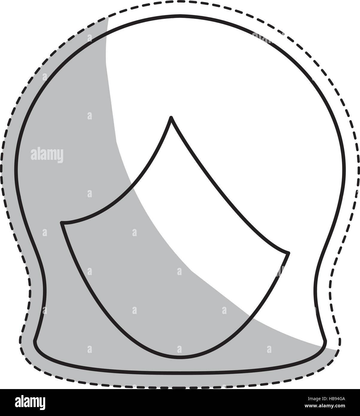sticker of woman face icon over white background. vector illustration ...