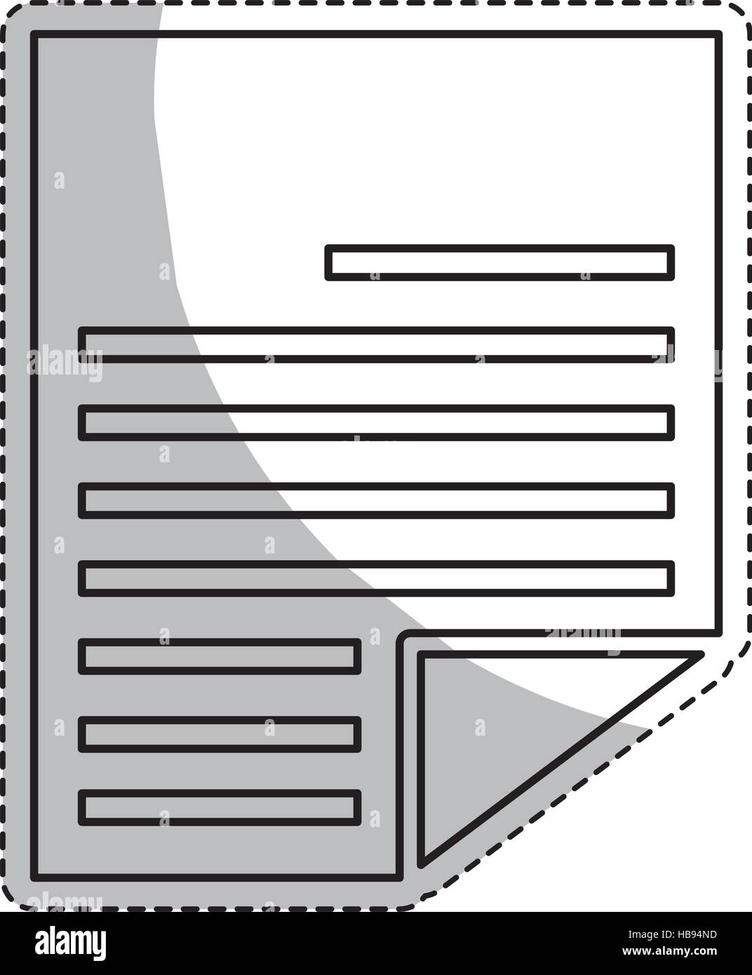 document paper icon Stock Vector Image & Art - Alamy