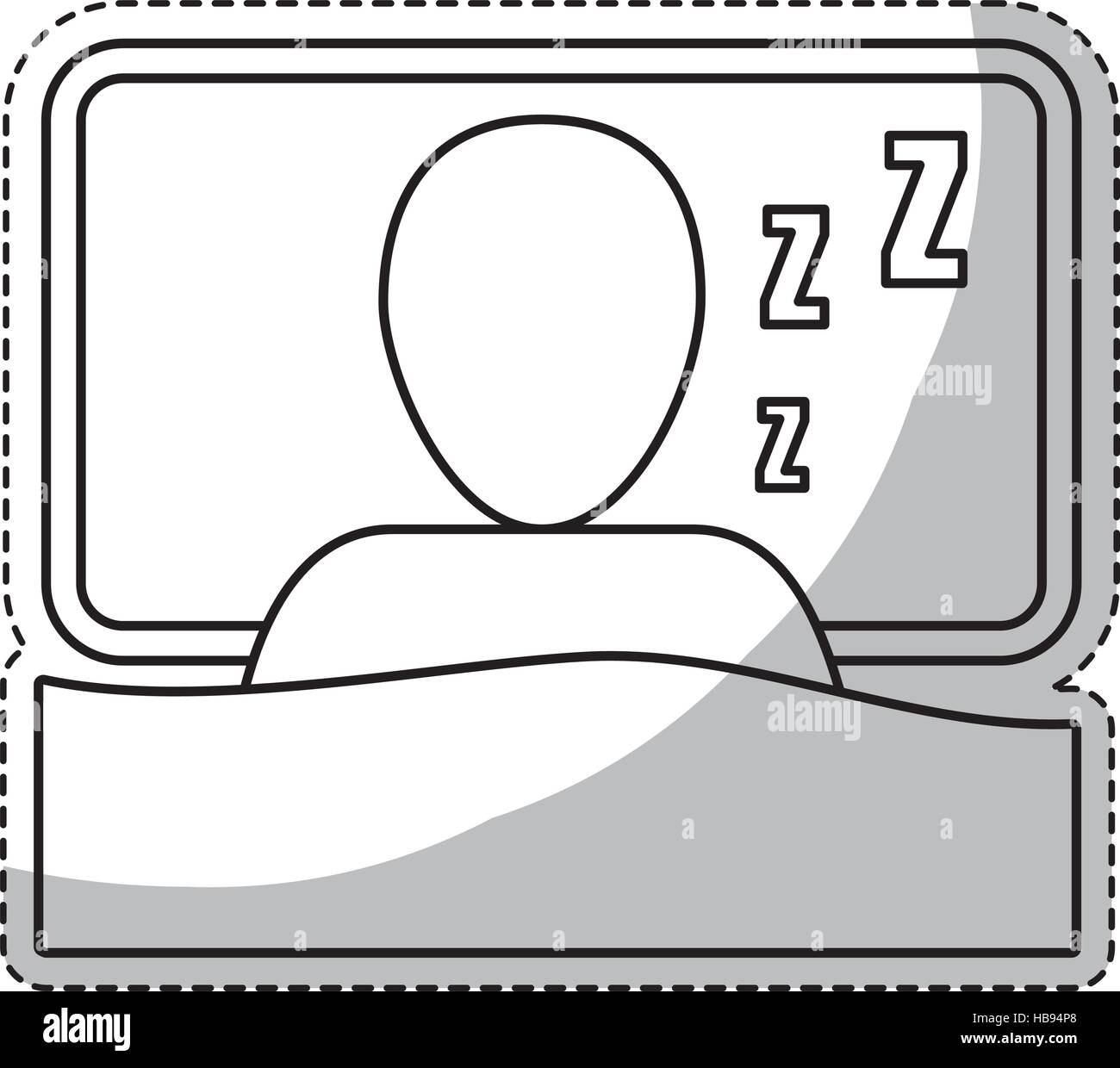 man sleeping icon Stock Vector Image & Art - Alamy