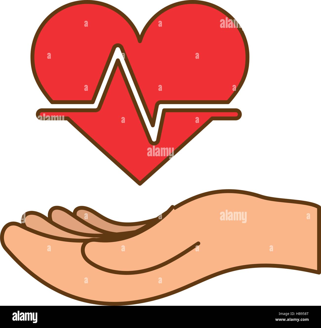 cardio heart icon Stock Vector Image & Art - Alamy