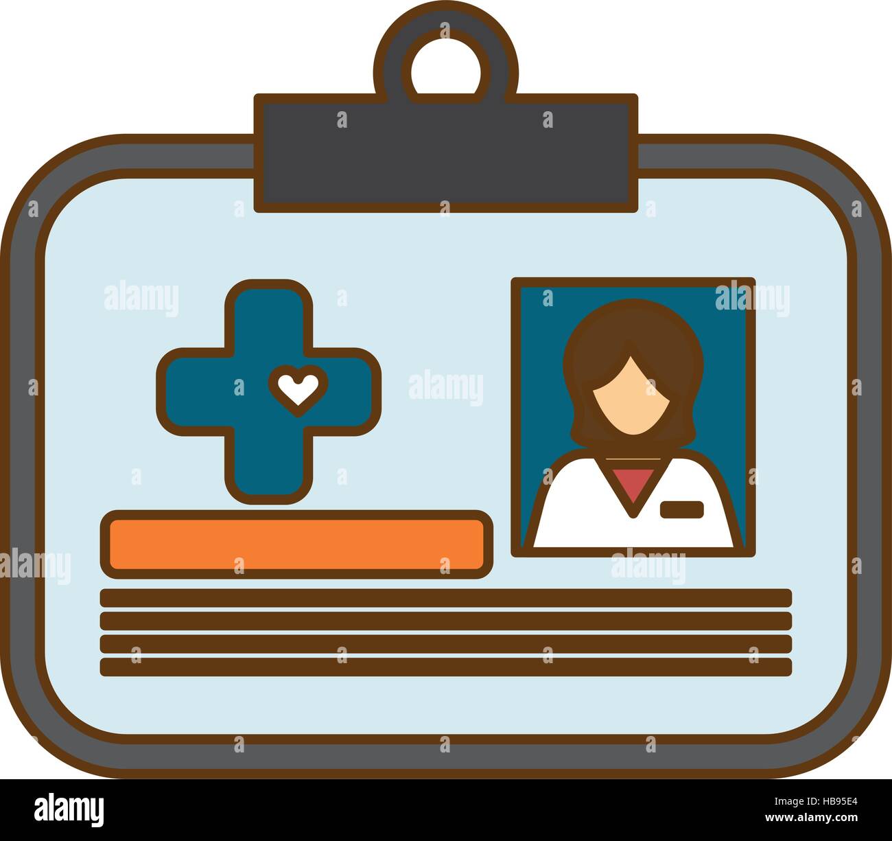 Patient identification card Stock Vector Images - Alamy