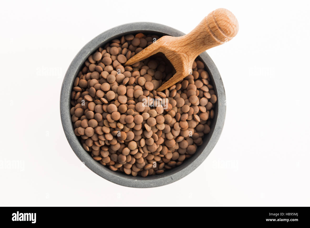 Lentils Isolated on White Background Stock Photo - Alamy