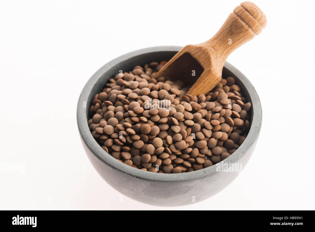 Lentils Isolated on White Background Stock Photo - Alamy