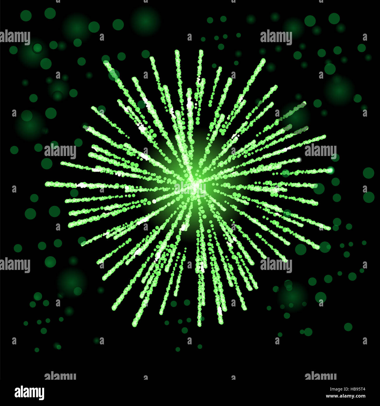 Green Firework Lights Stock Photo - Alamy