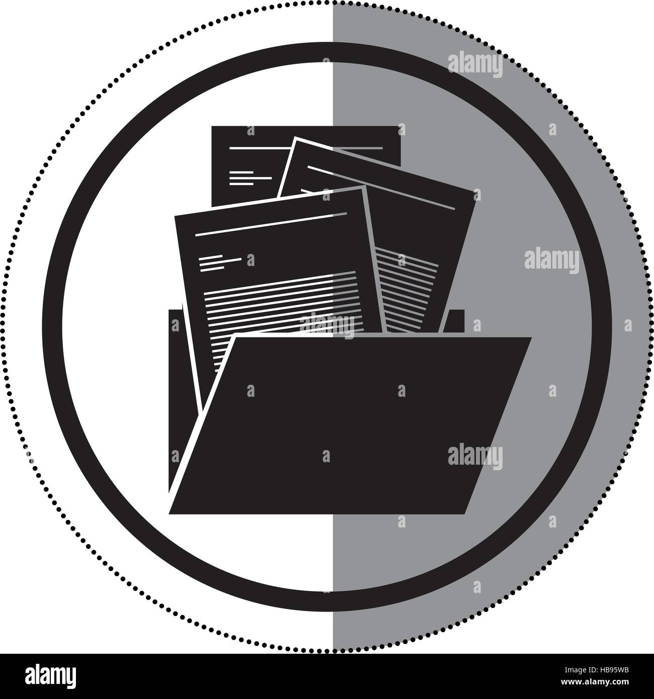 File icon. Folder document data archive and storage theme. Isolated design. Vector illustration ...