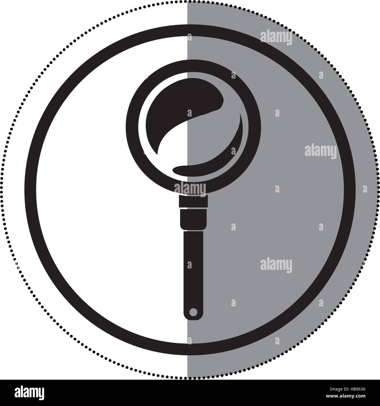 Lupe tool icon. Search magnifying glass zoom and lens heme. Isolated ...