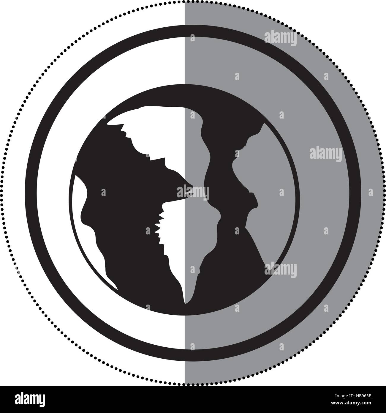 Planet sphere icon. Earth world globe and universe theme. Isolated ...