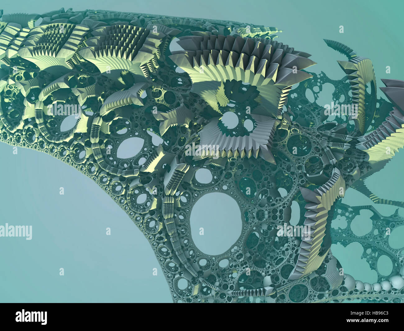 abstract geometric composition made in 3d software Stock Photo - Alamy