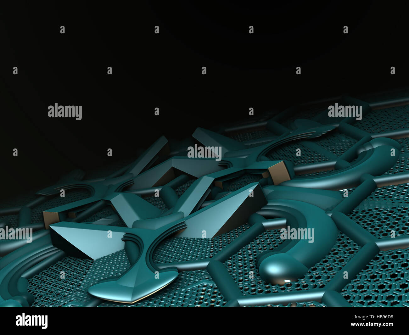 abstract geometric composition made in 3d software Stock Photo - Alamy