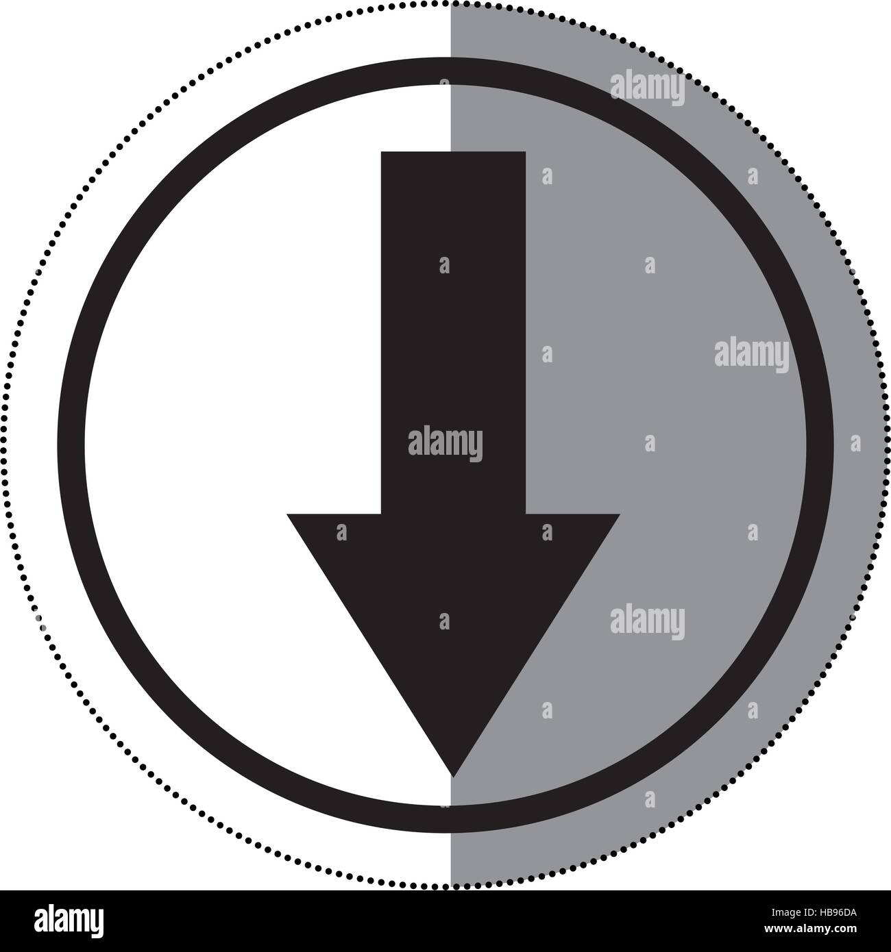 Download arrow inside button icon. Direction element and web theme ...