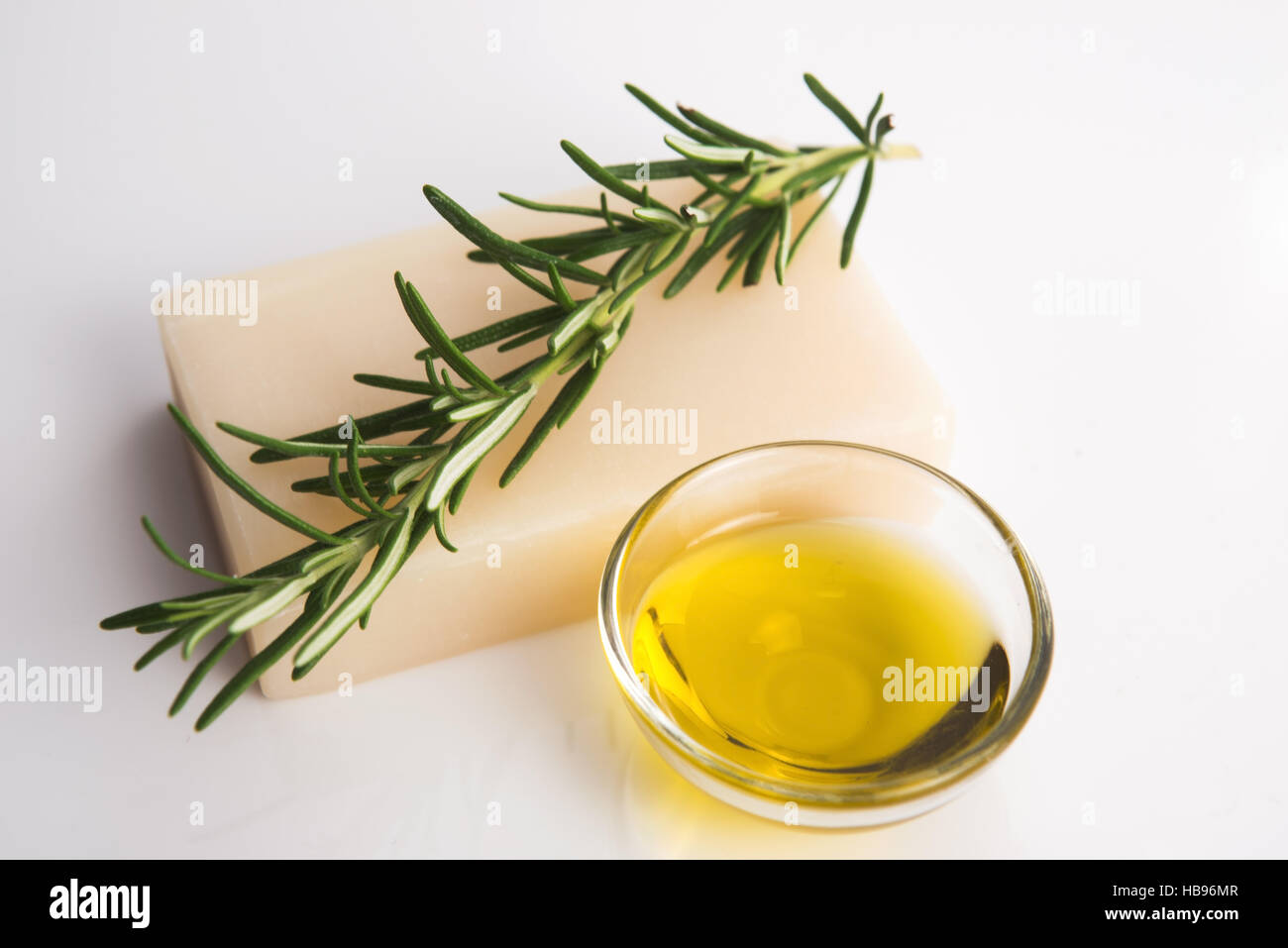 Rosemary Handmade Soap Stock Photo - Alamy