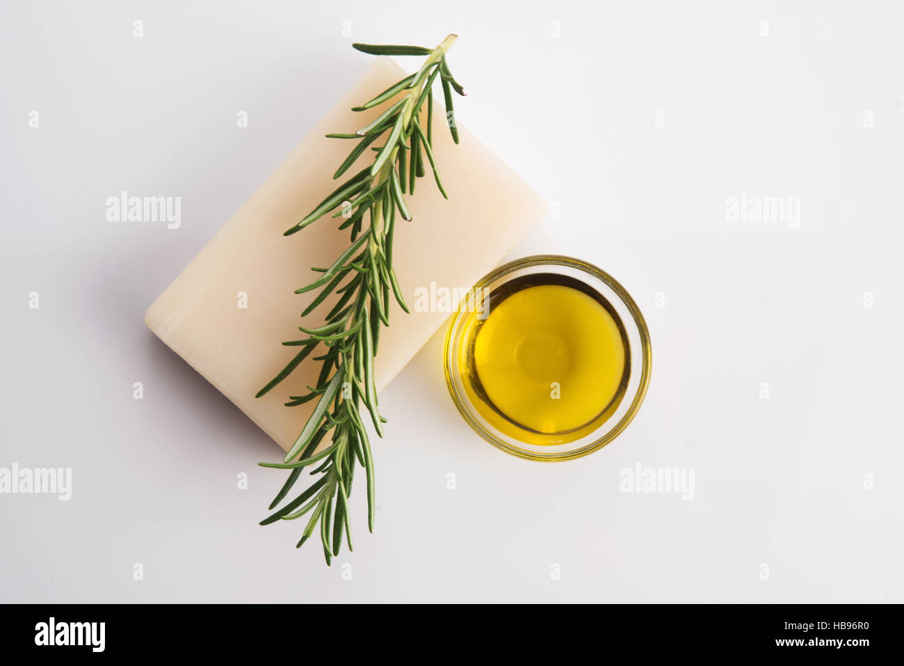 Rosemary Handmade Soap Stock Photo - Alamy