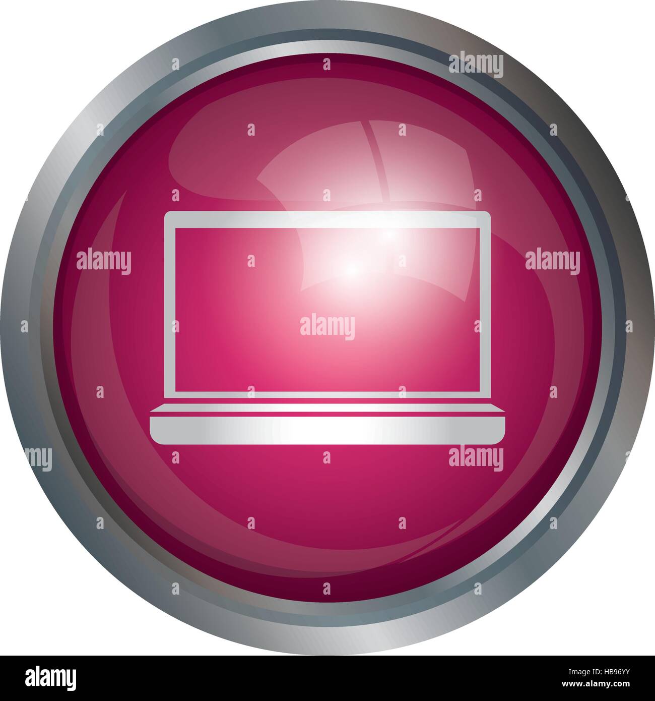 Laptop icon. Device gadget technology and electronic theme. Isolated ...