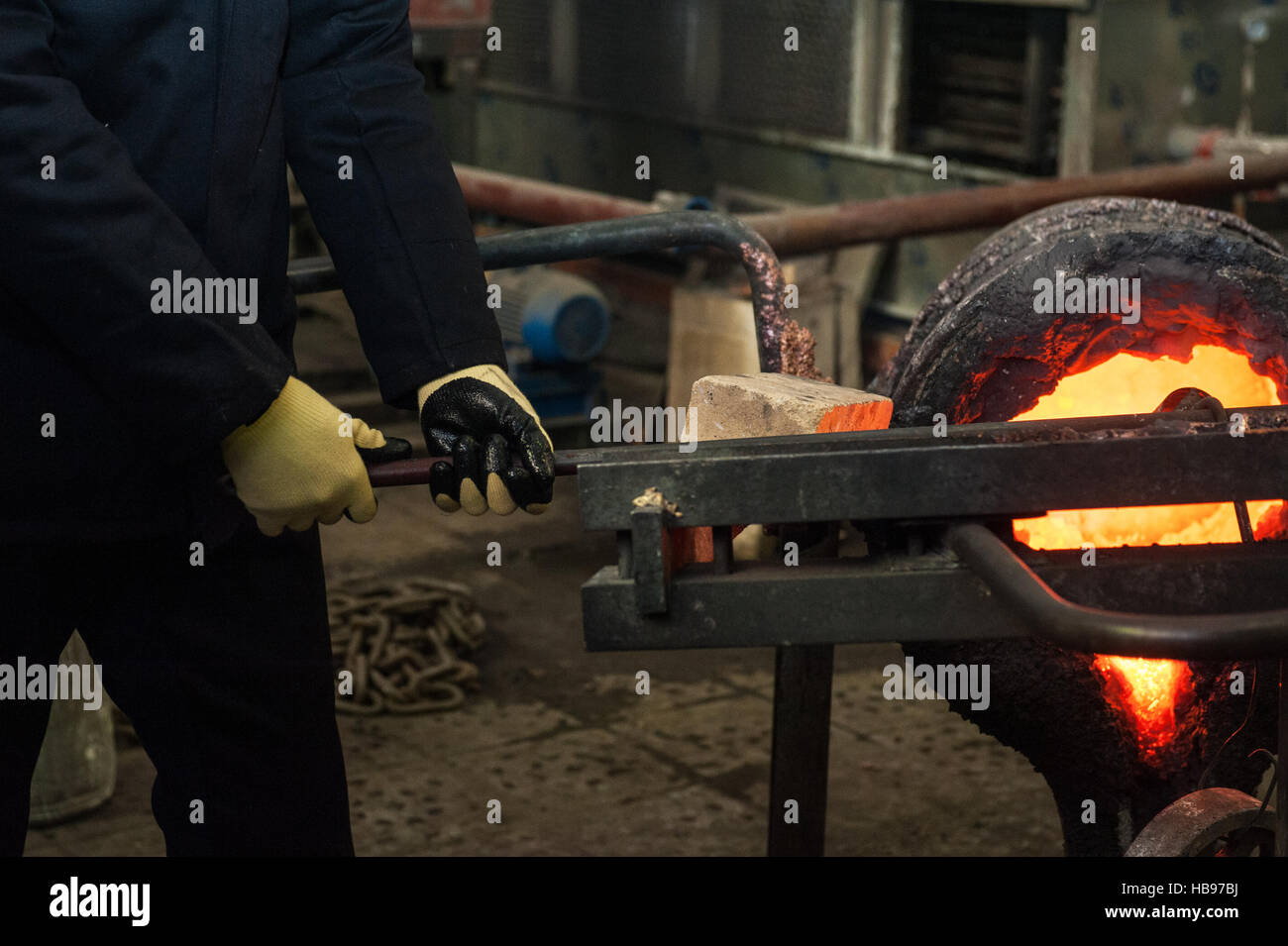 metal melting factory Stock Photo - Alamy