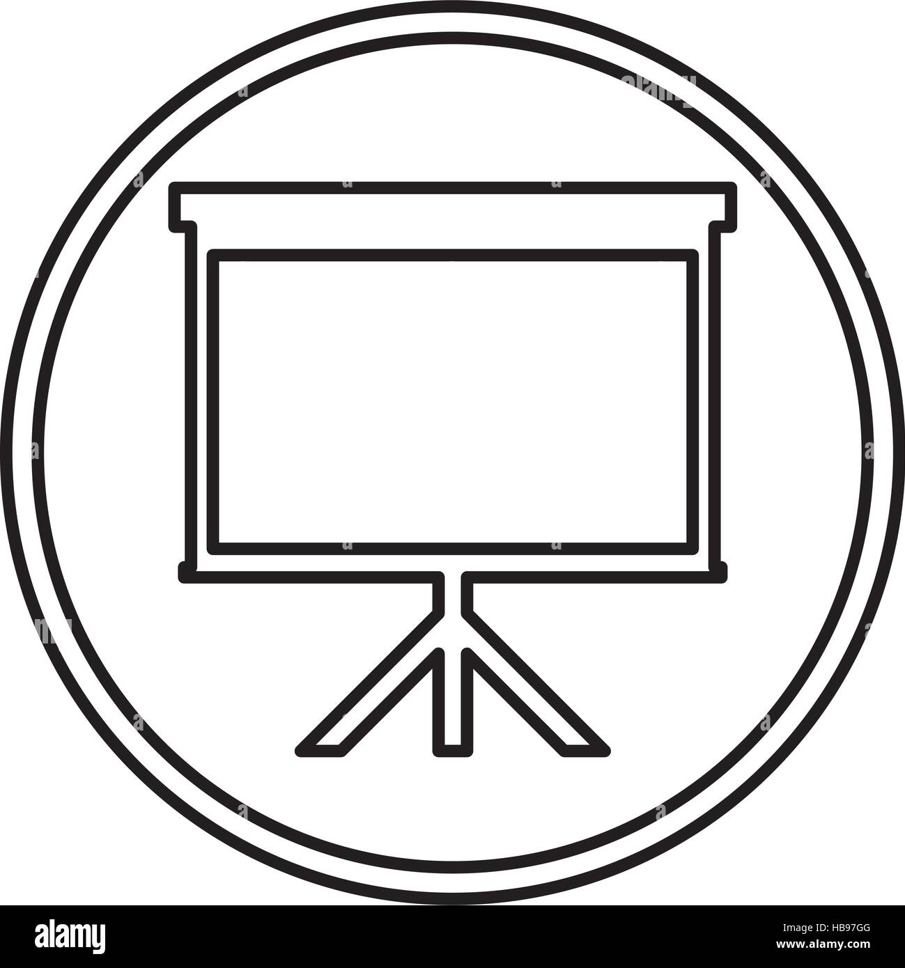 Board icon. School blank education and empty theme. Isolated design ...