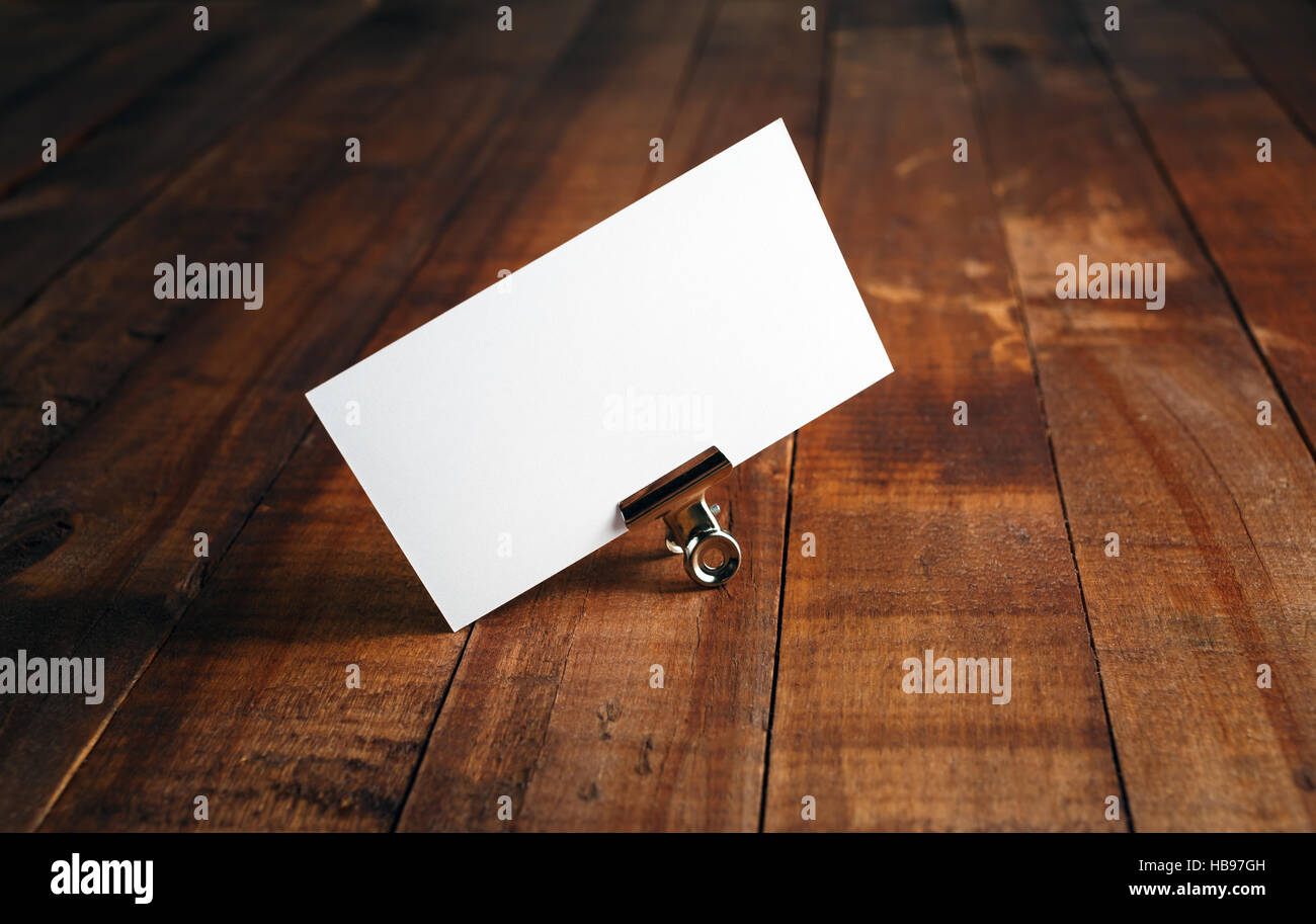 Blank business card Stock Photo - Alamy