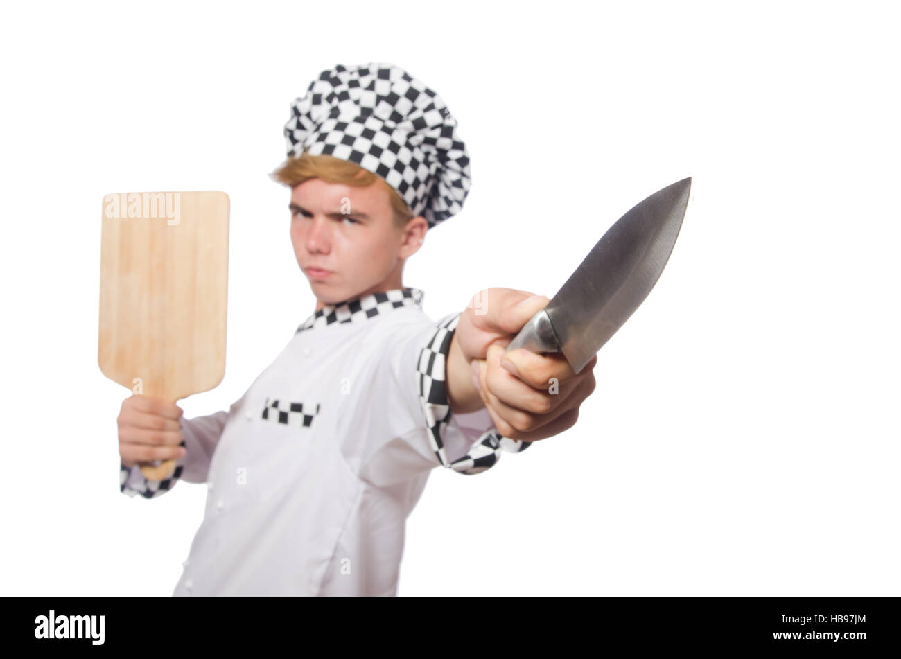 Funny cook isolated on white Stock Photo - Alamy