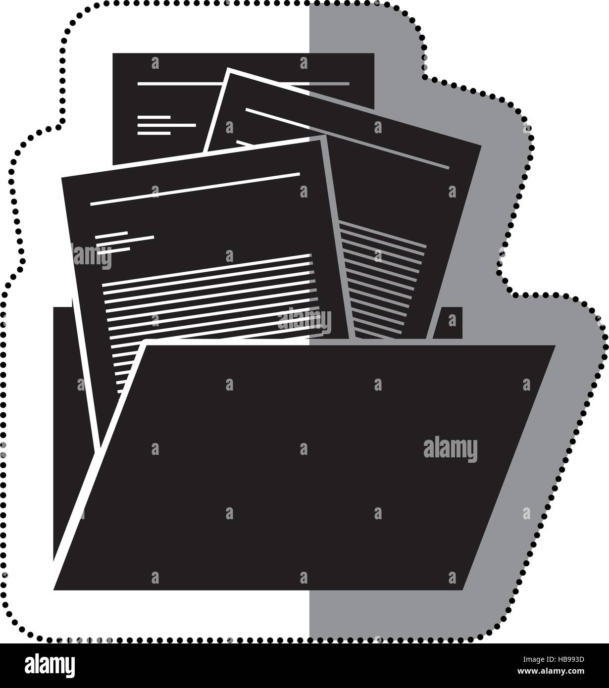 File icon. Folder document data archive and storage theme. Isolated design. Vector illustration ...