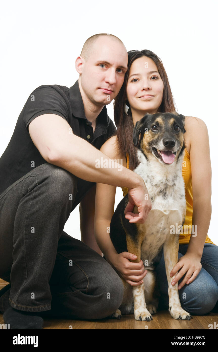 people with dog Stock Photo - Alamy