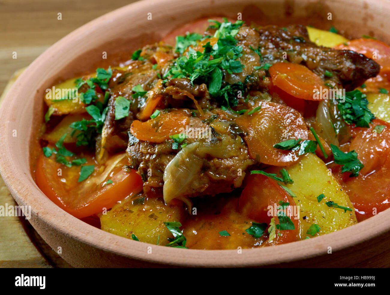 Chanakhi traditional Georgian dish Stock Photo - Alamy