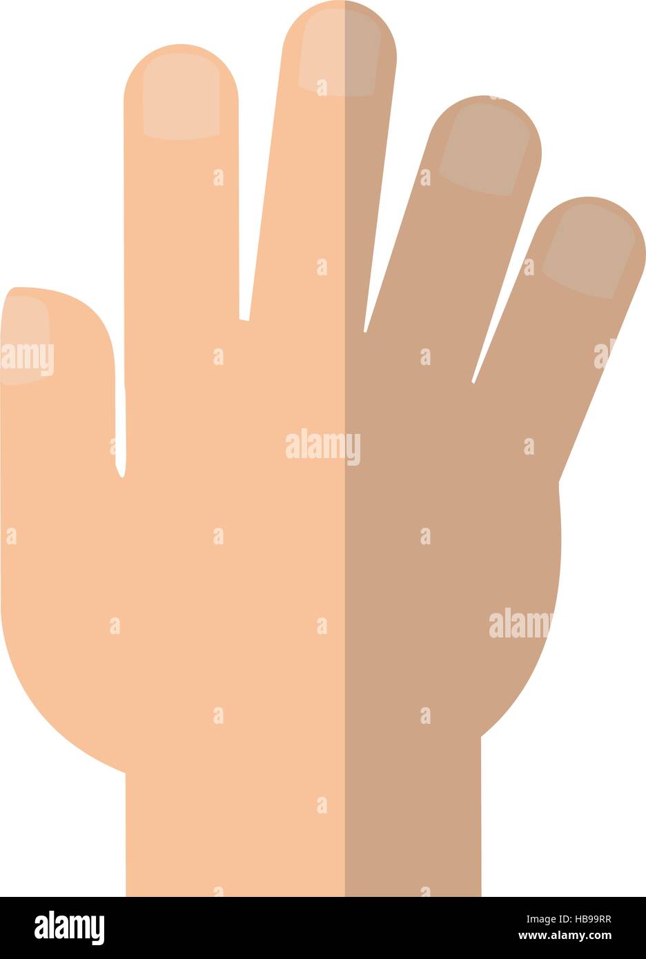 Isolated human hand design Stock Vector Image & Art - Alamy