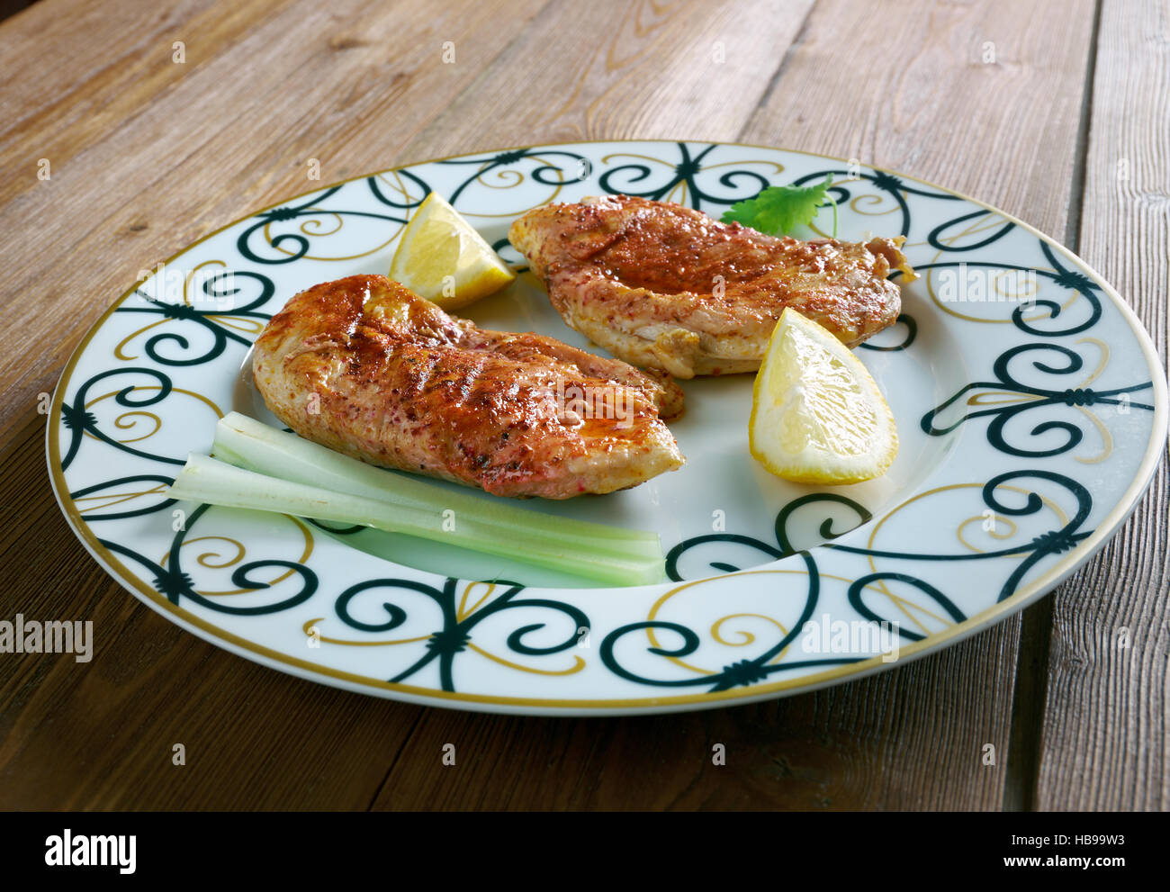 Jordanian Grilled Chicken Stock Photo - Alamy