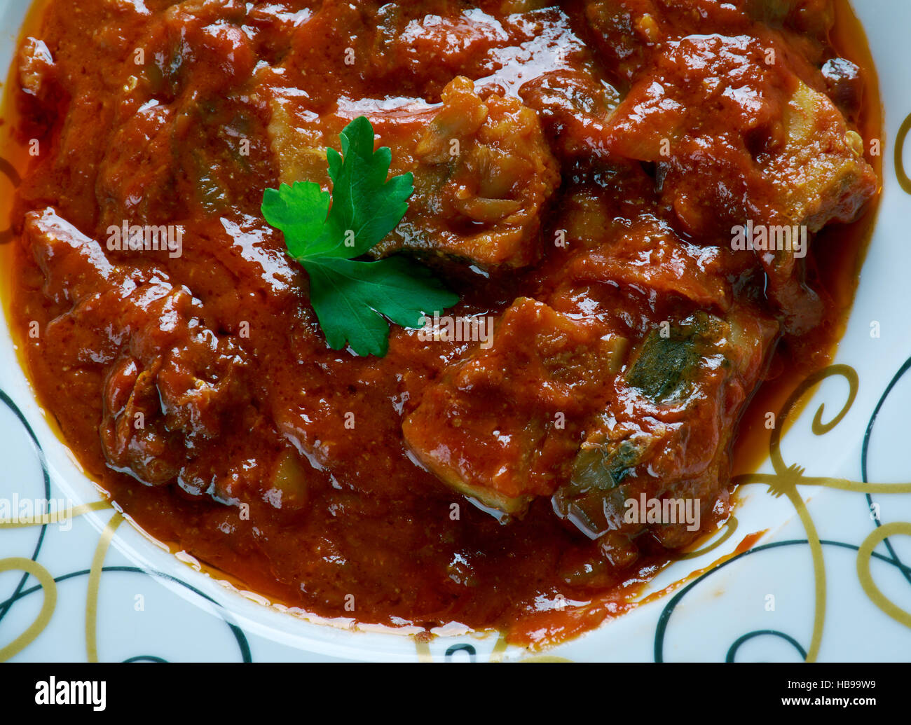 Lebanese Fish Tagine Stock Photo - Alamy