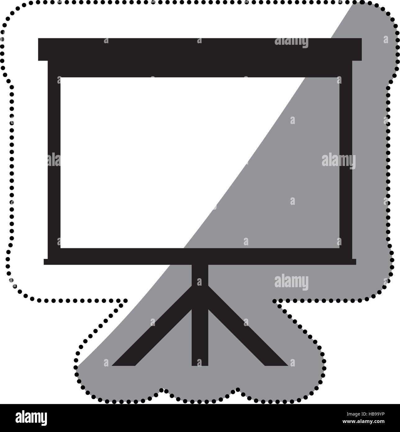 Board icon. School blank education and empty theme. Isolated design ...