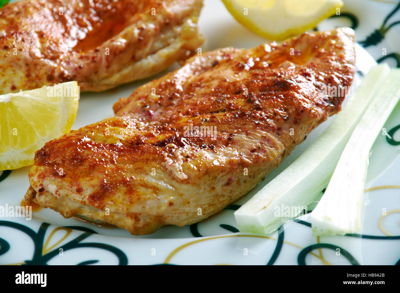 Jordanian Grilled Chicken Stock Photo - Alamy