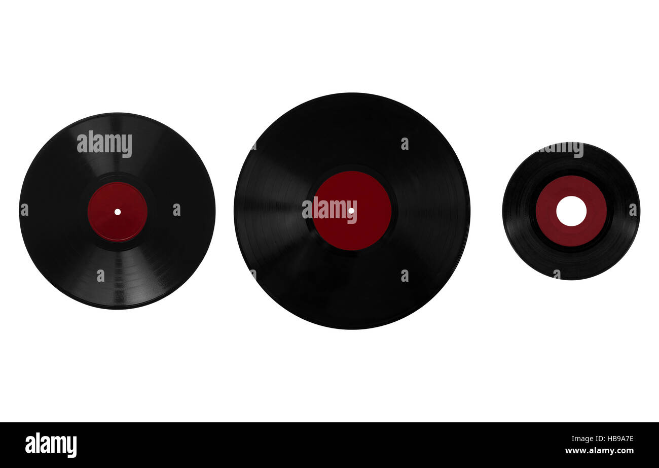 Size comparison of recording media Stock Photo - Alamy