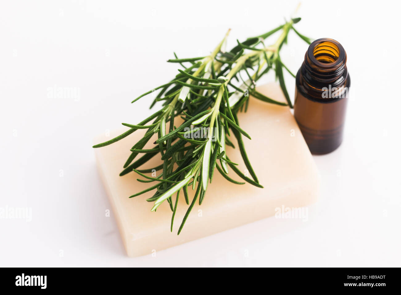 Rosemary Handmade Soap Stock Photo - Alamy