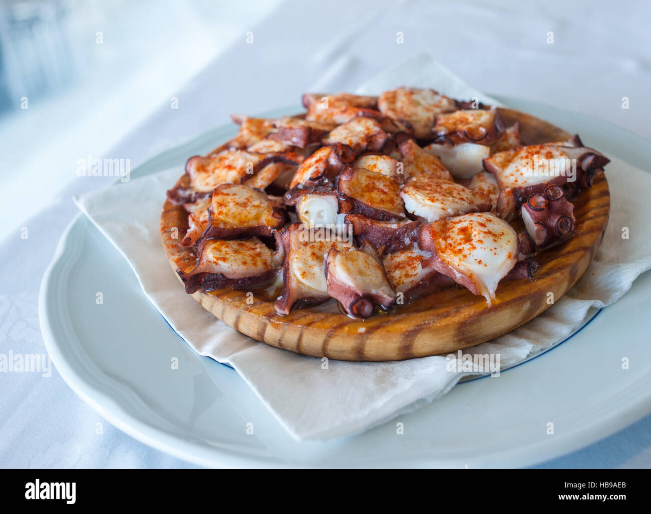 Galician style octopus, pulpo a la gallega Stock Photo - Alamy