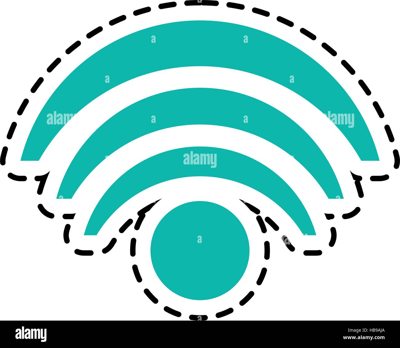 Isolated wifi wave design Stock Vector Image & Art - Alamy