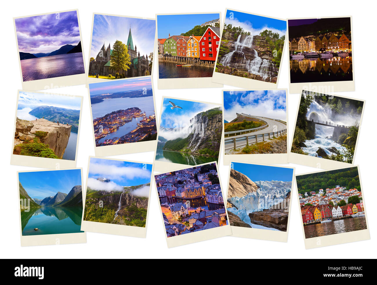 Stack of Norway travel shots Stock Photo - Alamy