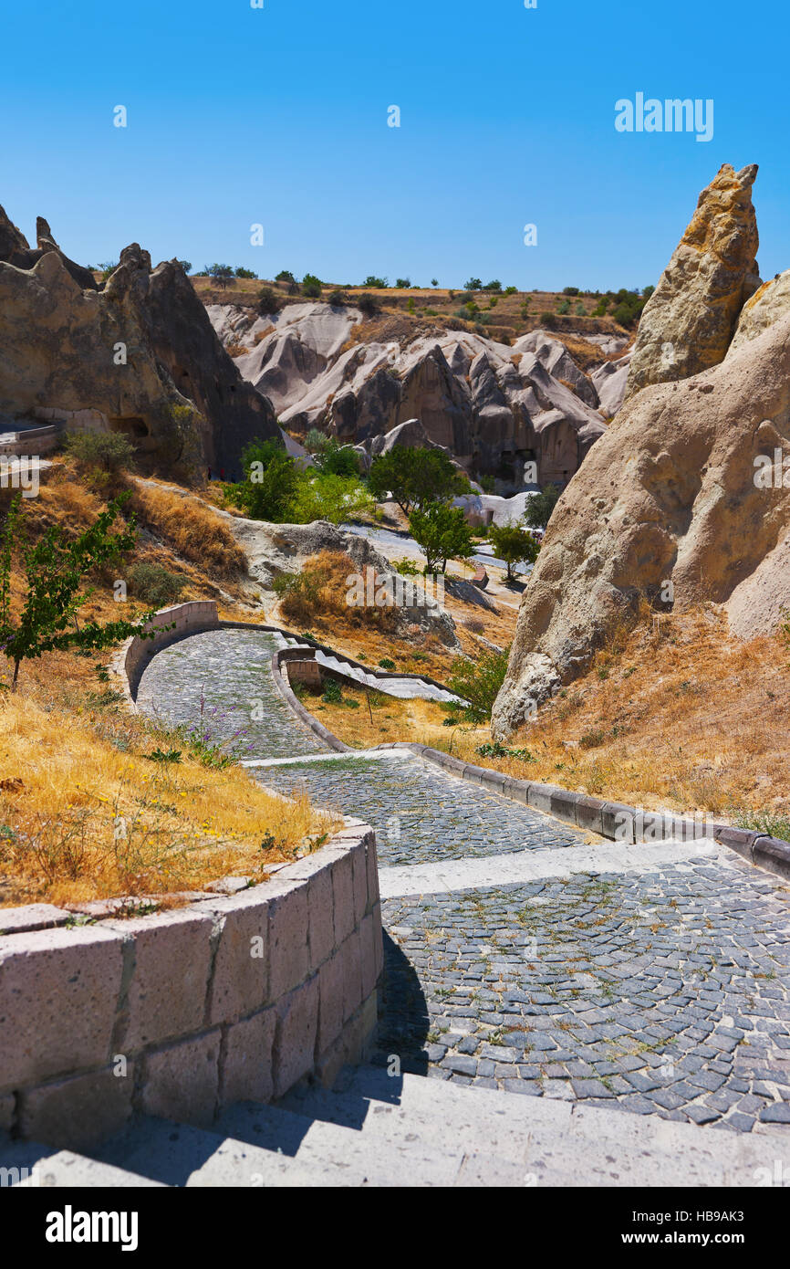 Cave city in Cappadocia Turkey Stock Photo - Alamy