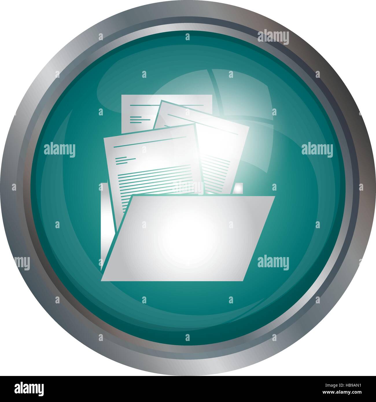 File icon. Folder document data archive and storage theme. Isolated design. Vector illustration ...