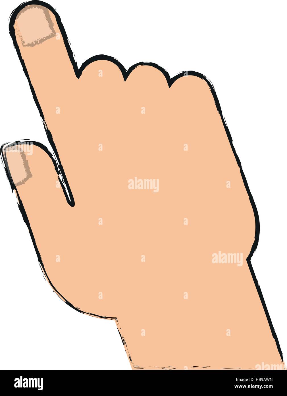 Isolated human hand design Stock Vector Image & Art - Alamy