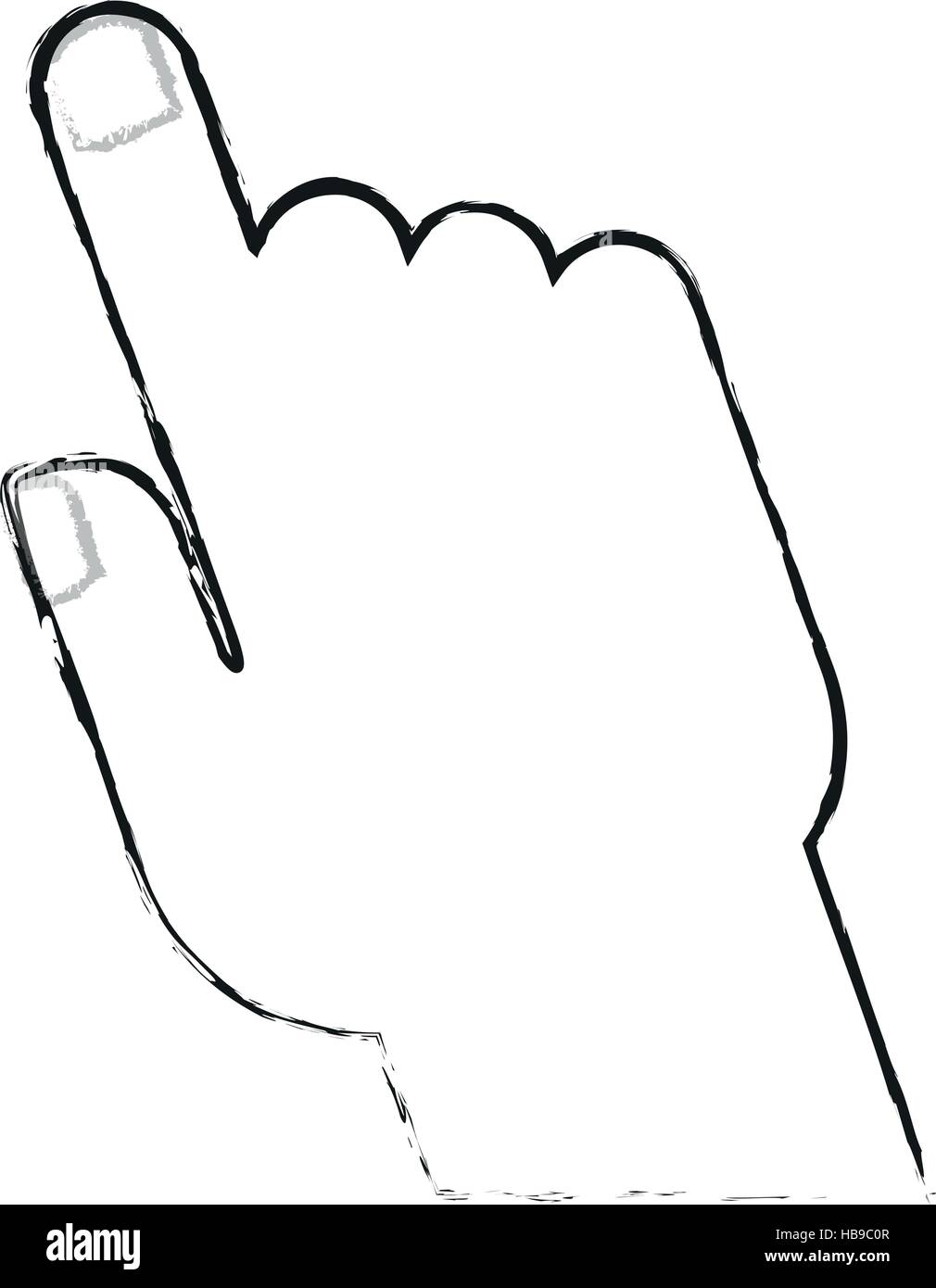 Isolated human hand design Stock Vector Image & Art - Alamy