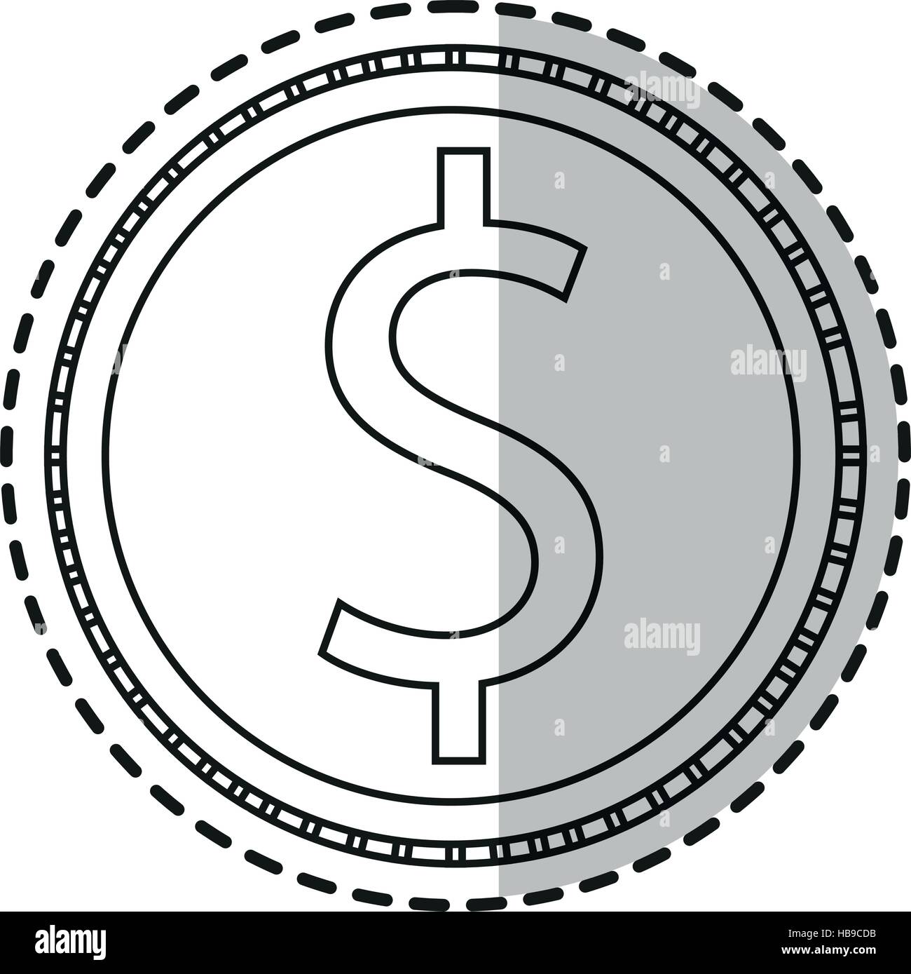 Isolated coin design Stock Vector Image & Art - Alamy