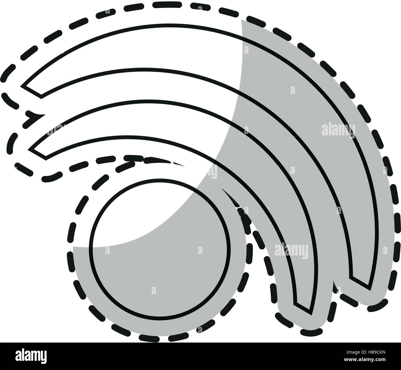 Isolated wifi wave design Stock Vector Image & Art - Alamy