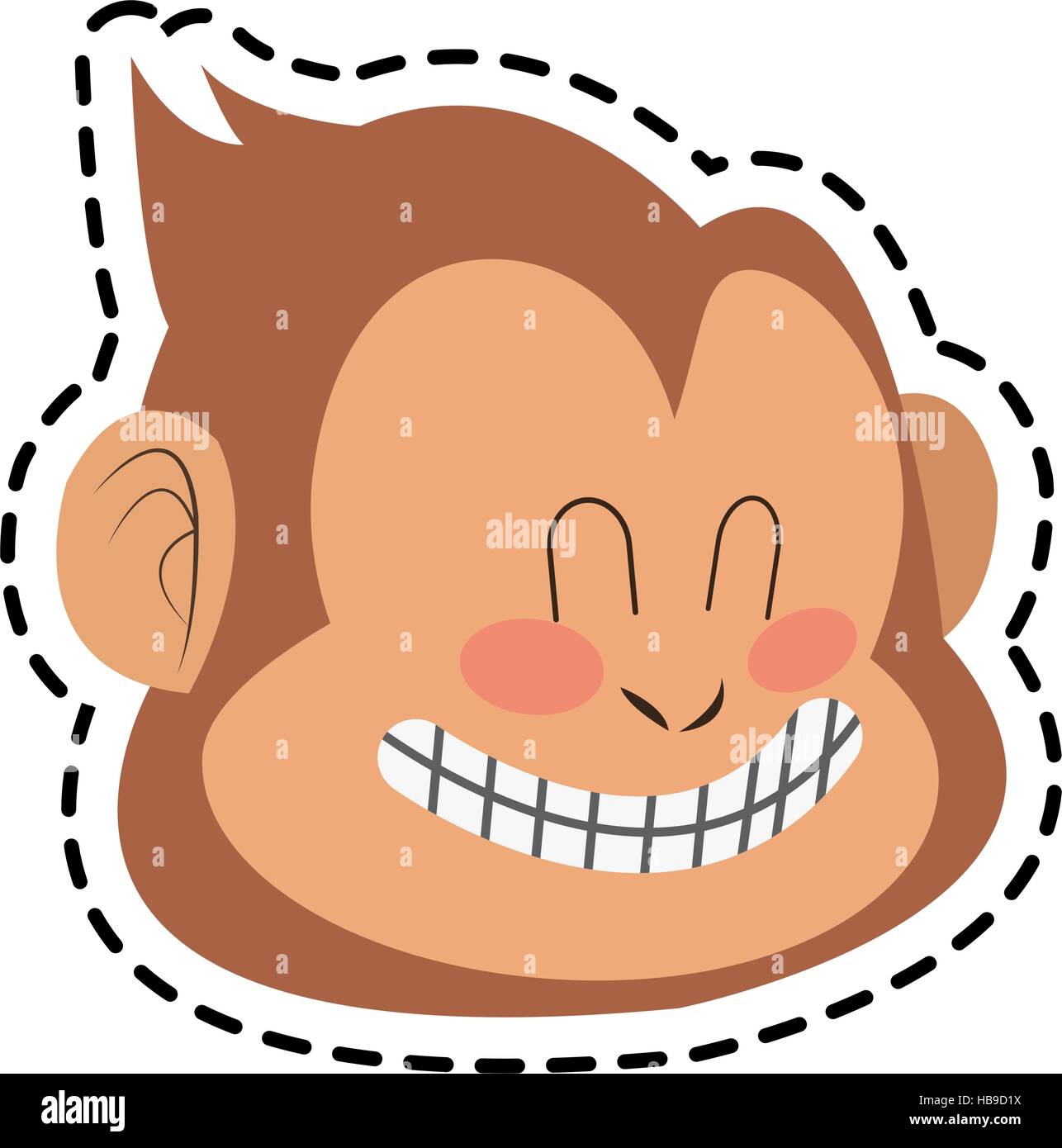 Isolated monkey cartoon design Stock Vector Image & Art - Alamy
